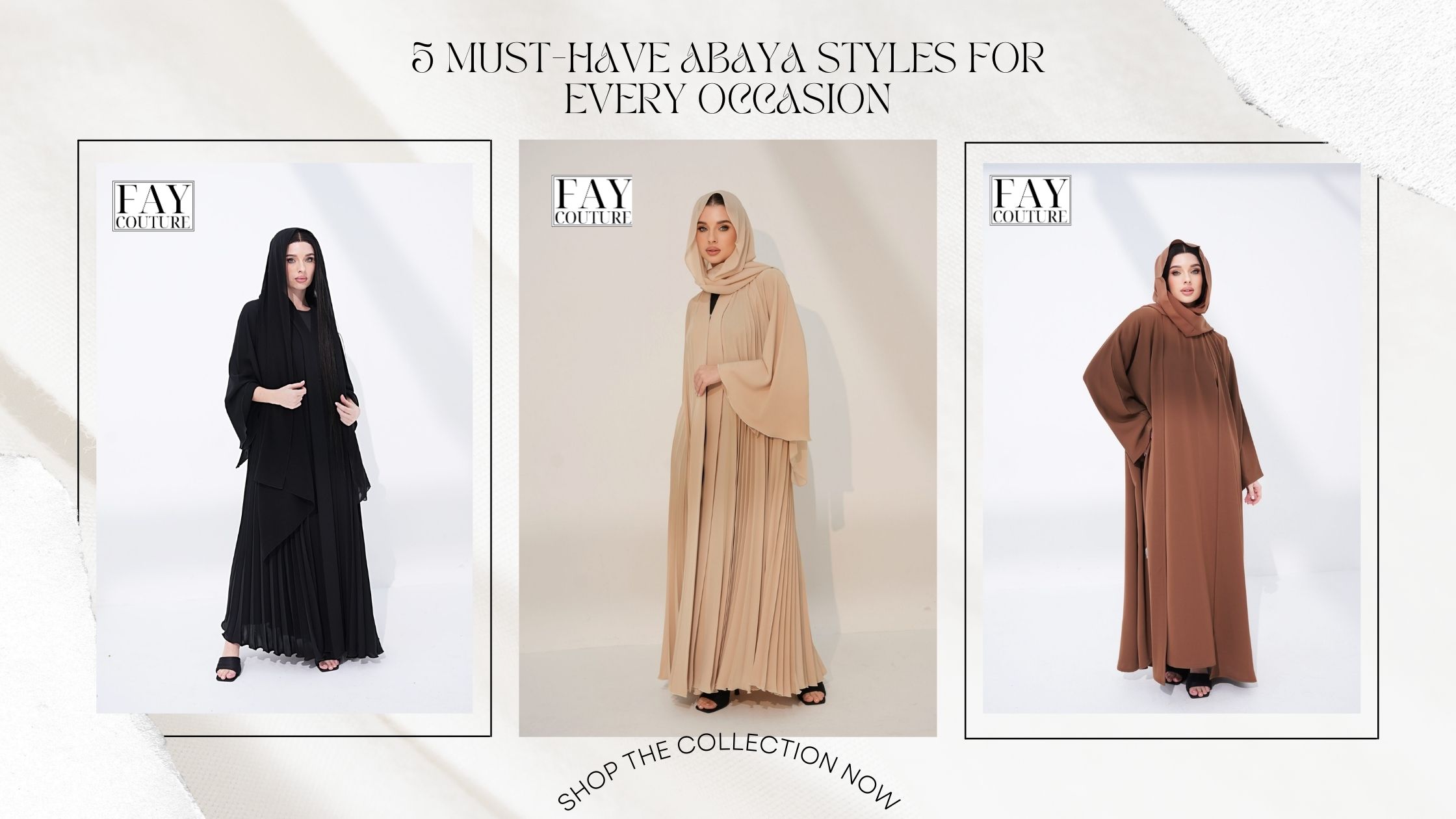 5 Must-Have Abaya Styles for Every Occasion - Fay Couture